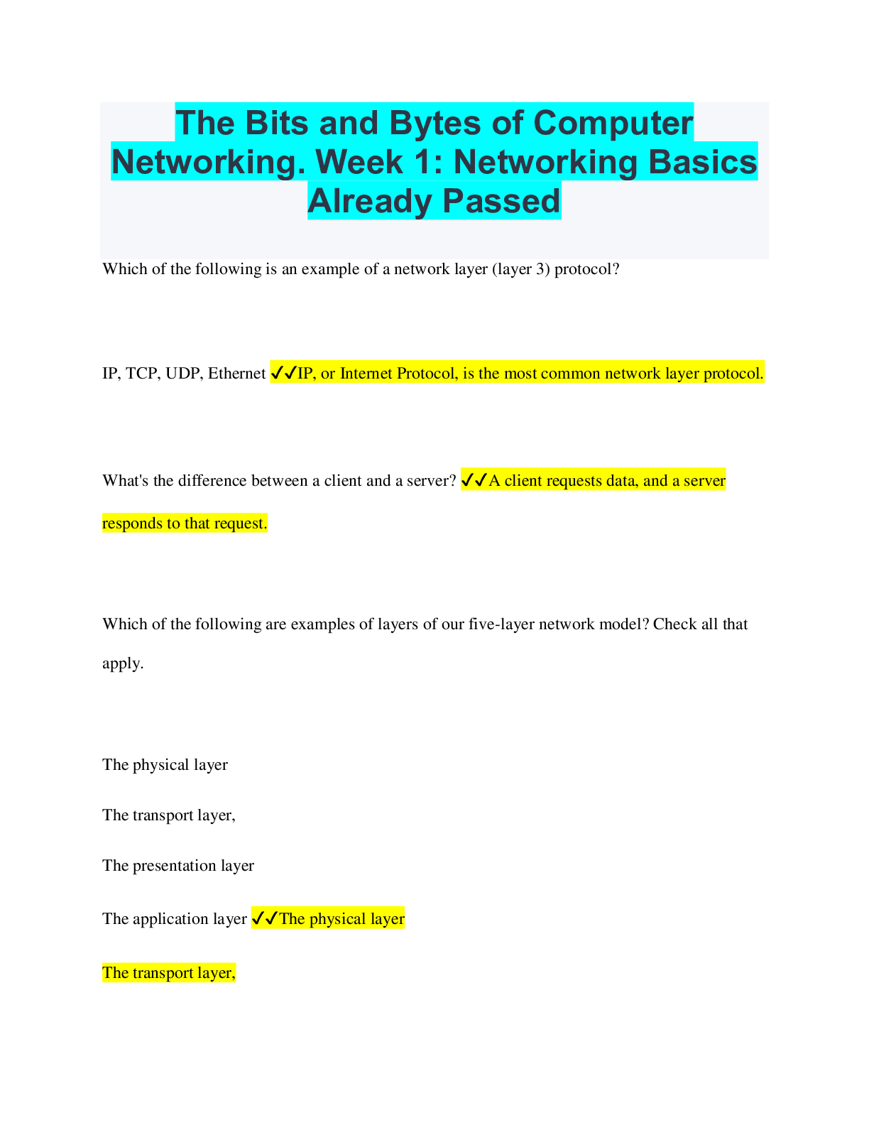The Bits And Bytes Of Computer Networking Week 6 Troubleshooting And The Future Of Networking